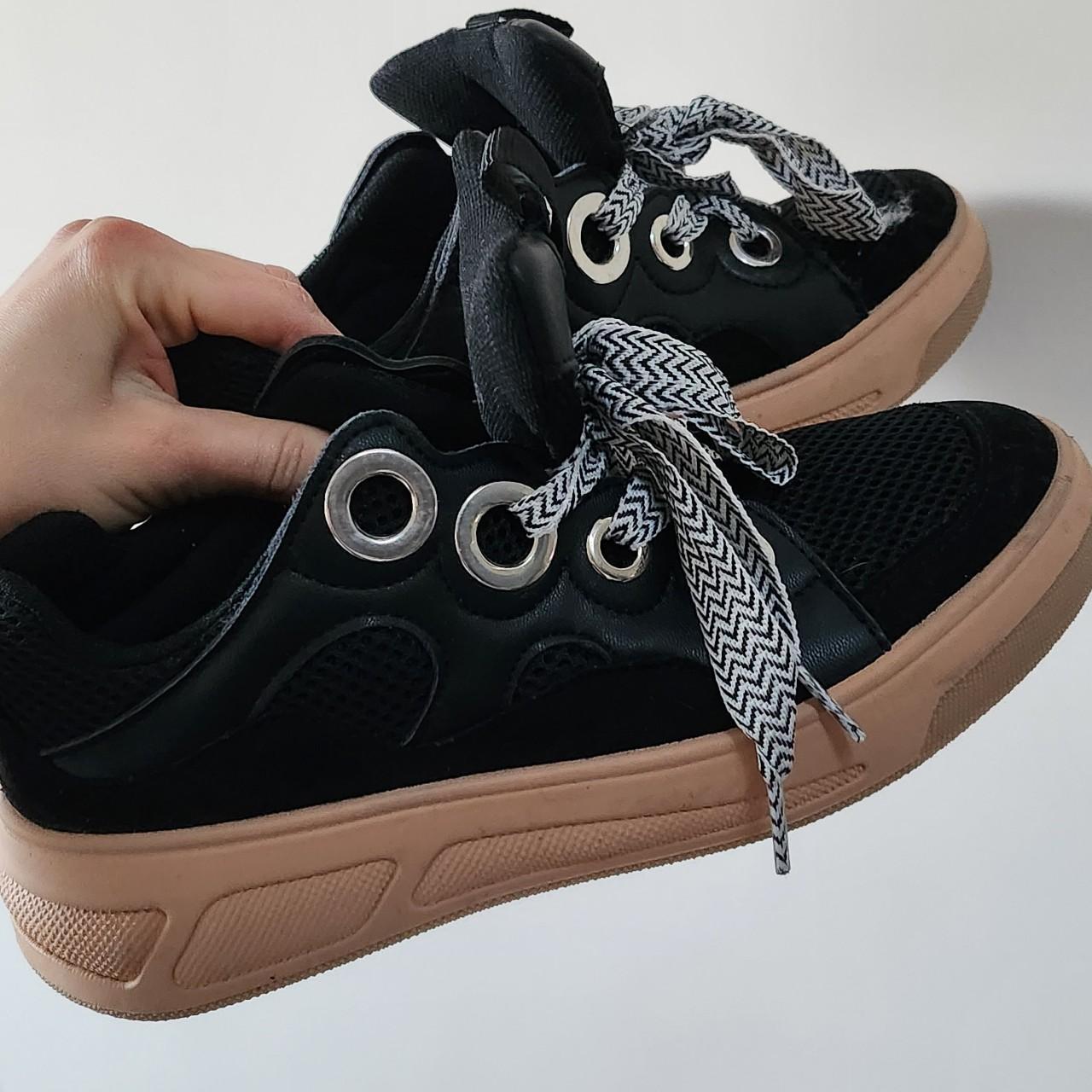 Size 4 / 37 skater style shoes from Asos brand... - Depop