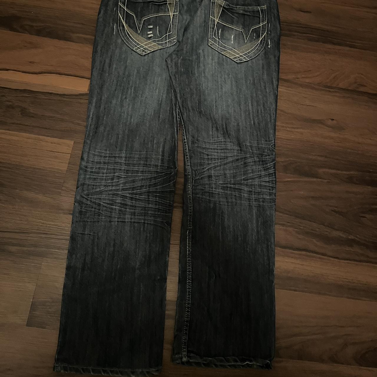 emcee acid-washed jeans, 42w *WILL TAKE A BIT TO... - Depop
