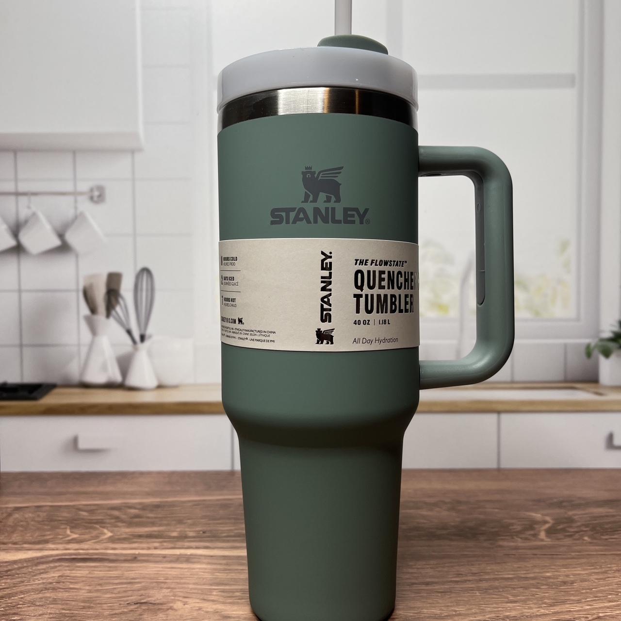 Green Matte Collection Stanley Cup 40oz Quencher... - Depop