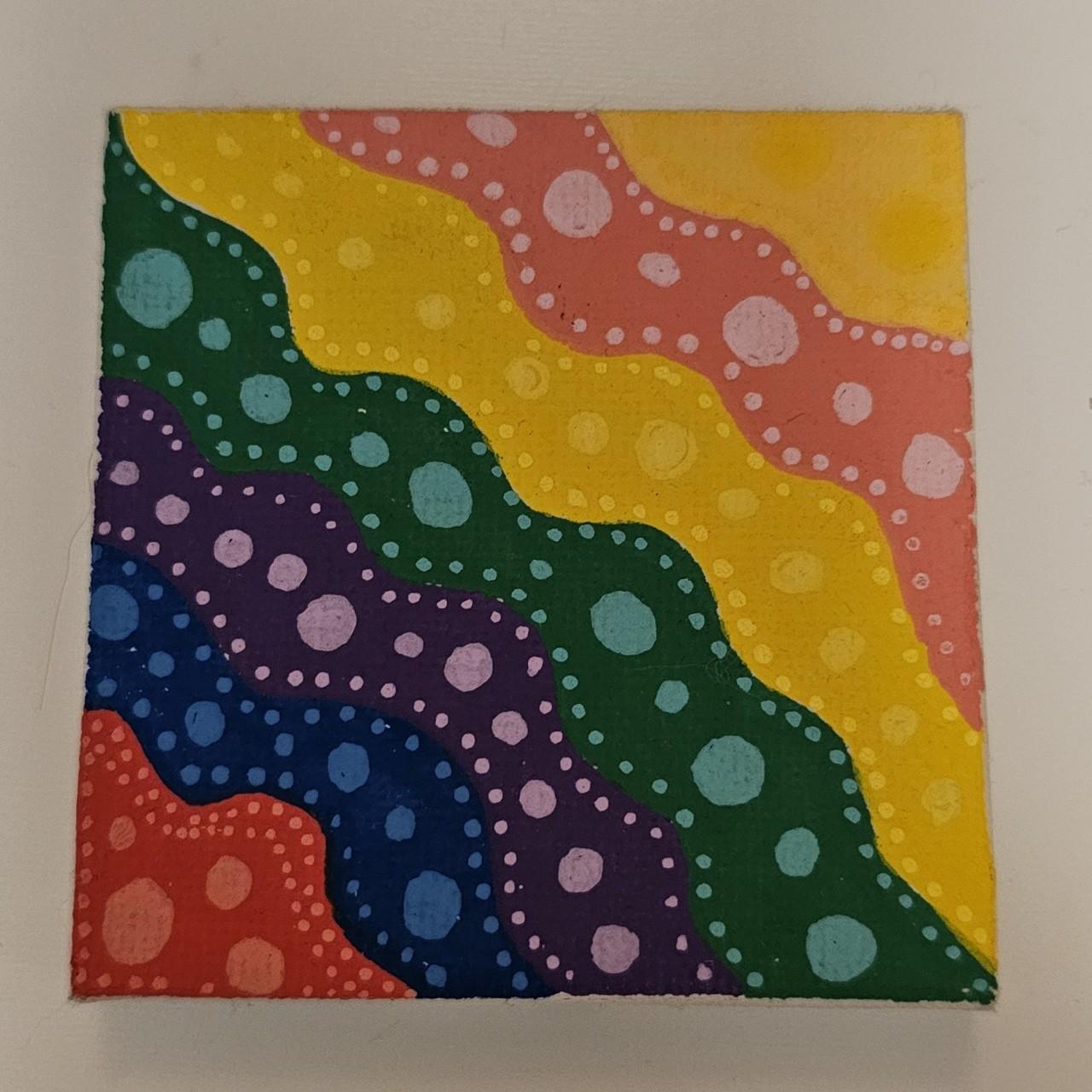 Handmade painted (posca) mini canvas. #art #canvas... - Depop