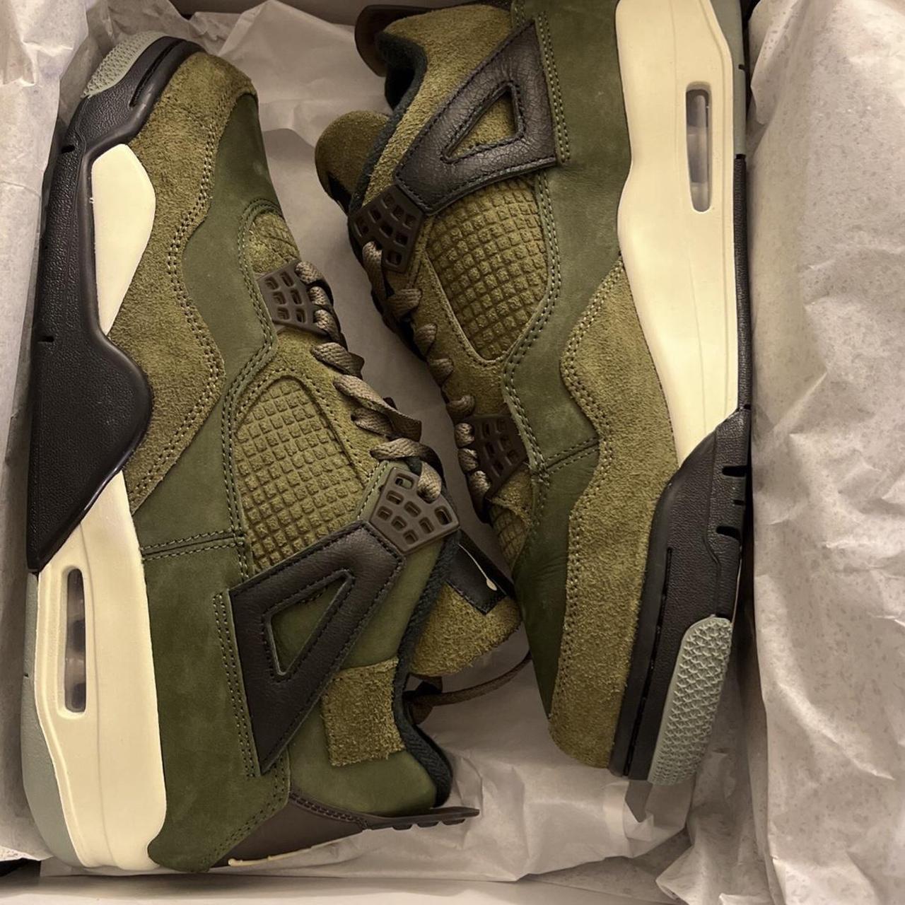 Jordan 4 Olive 100% Authentic - Depop