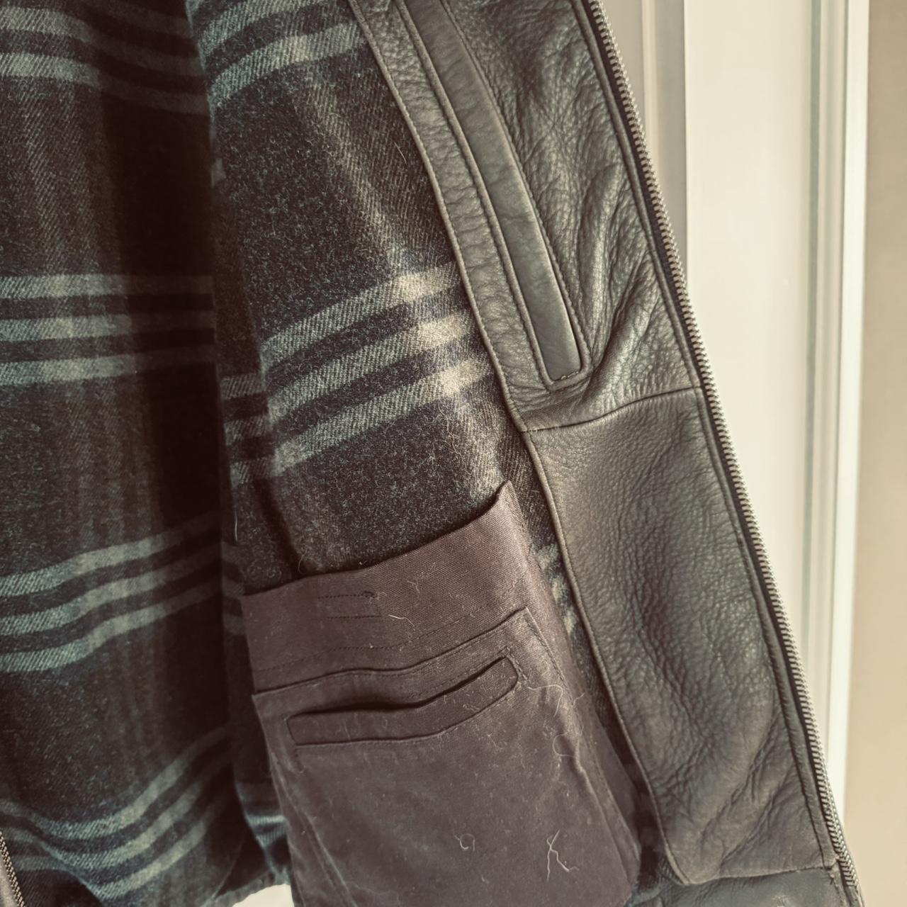 Gorgeous, legit MEN’S brown leather bomber jacket... | Depop