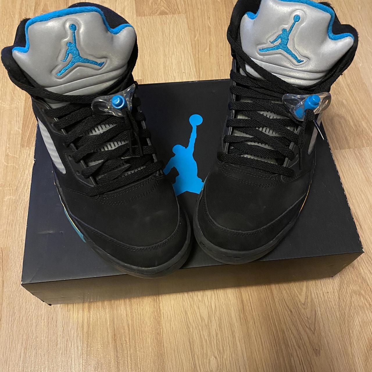 Jordan aqua 5s - Depop