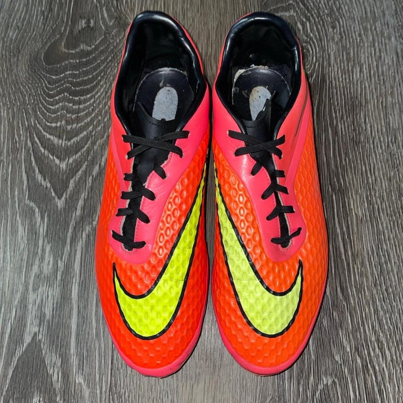 Nike Hypervenom Phelon FG Cleat Crimson Volt... | Depop