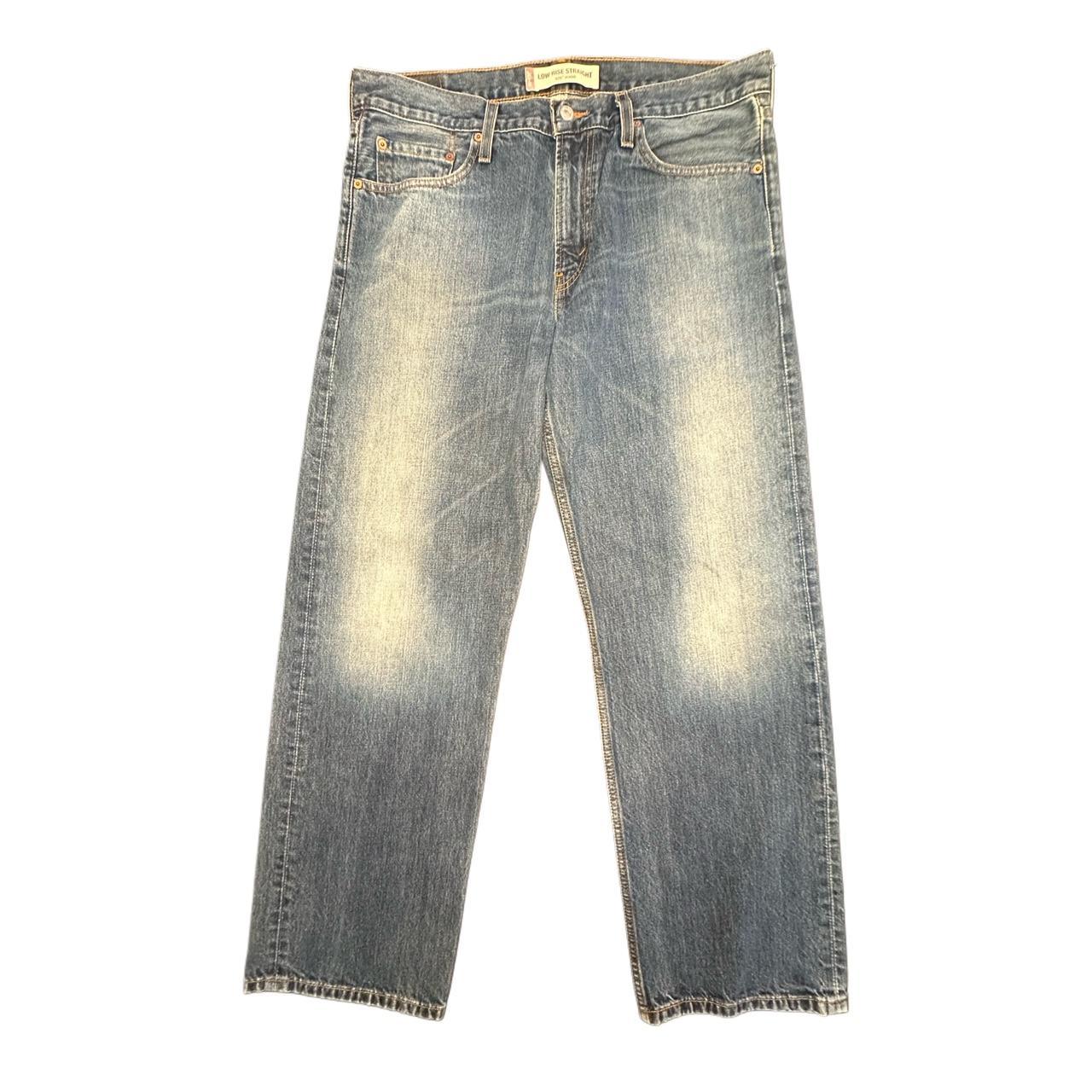 Levi’s 529 low rise straight medium wash jeans.... - Depop