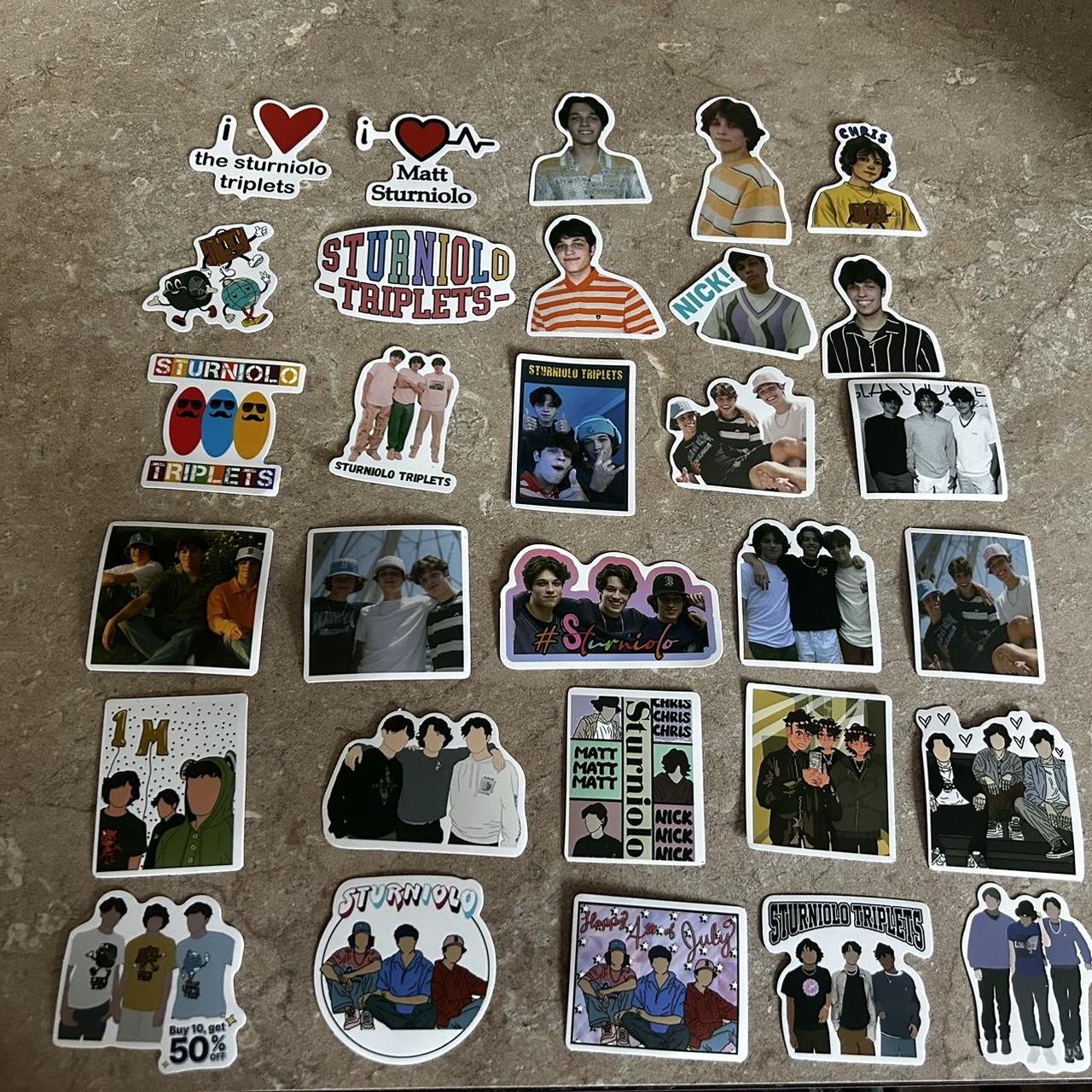 30 Sturniolo triplets stickers $3.50 for one - Depop