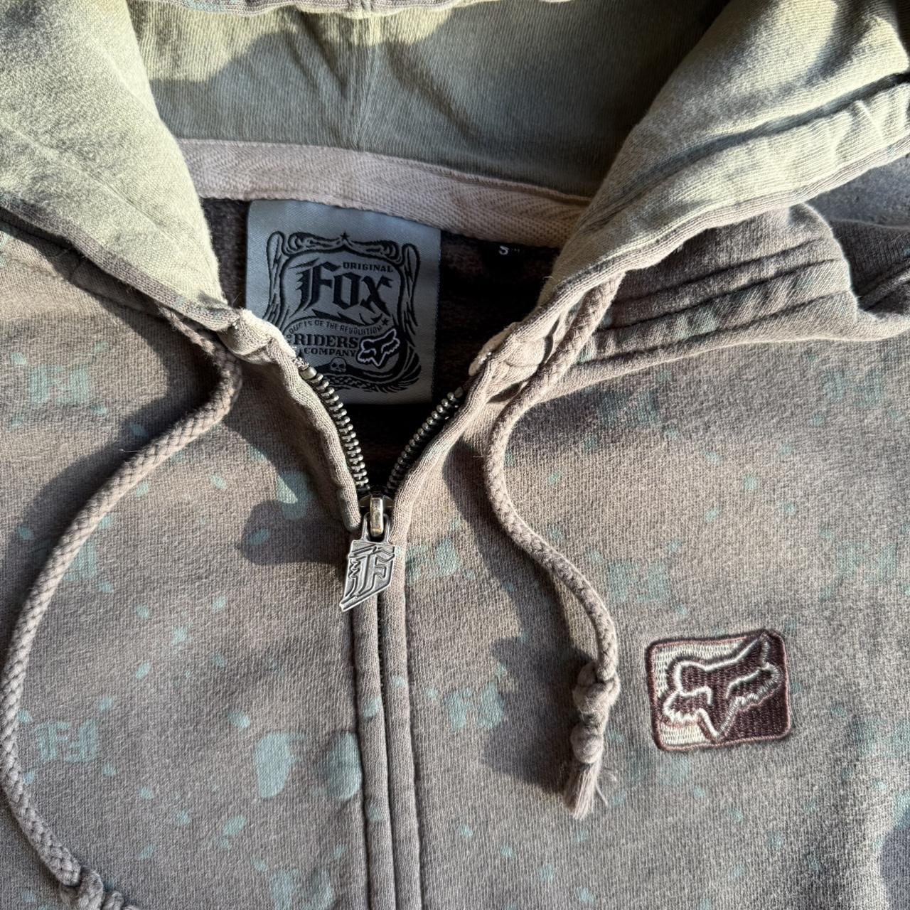 Y2K Fox Racing Zip Up - Small - Nice Detail - AOP | Depop