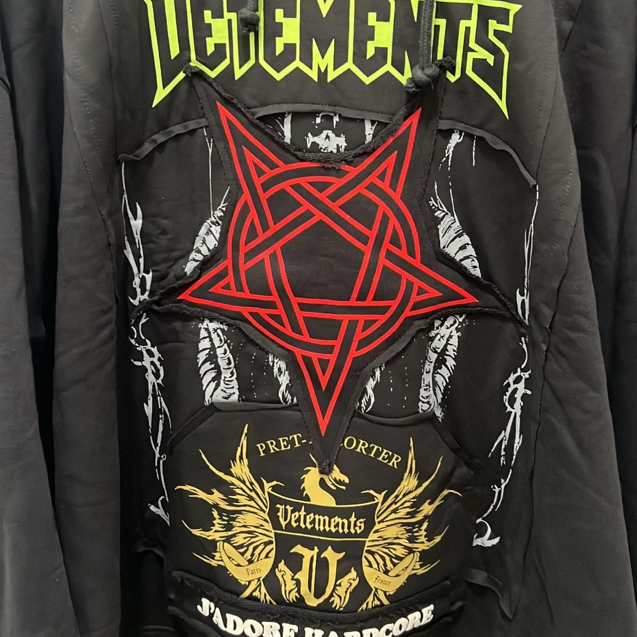 vetements restricted hoodie size M fits oversize... - Depop