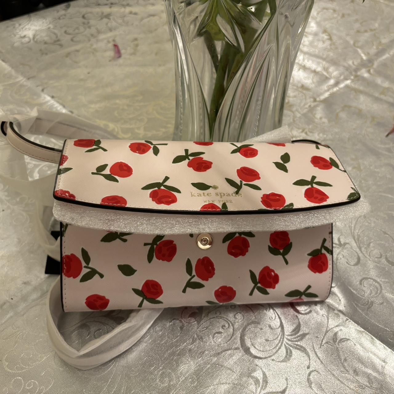 Kate Spade handbag with roses brand new - Depop