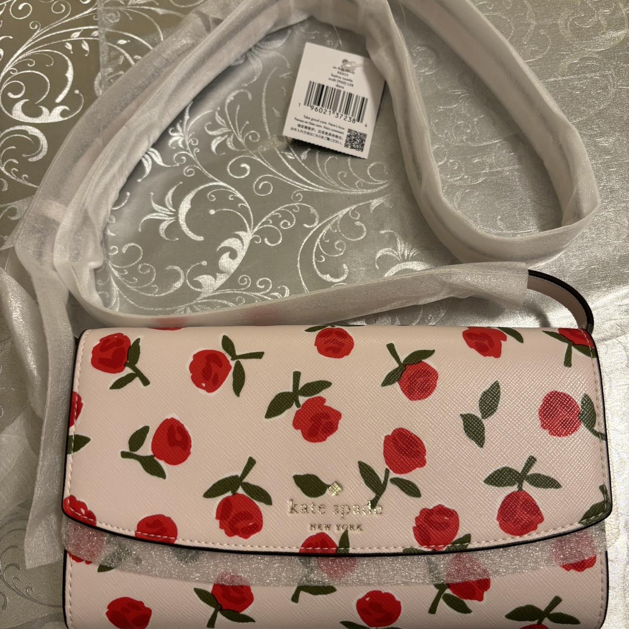 Kate Spade handbag with roses brand new - Depop