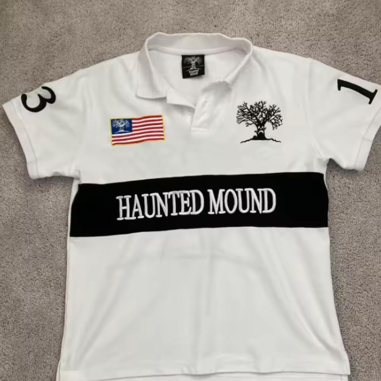HAUNTED MOUND POLO Color : WHITE Size : M | Depop