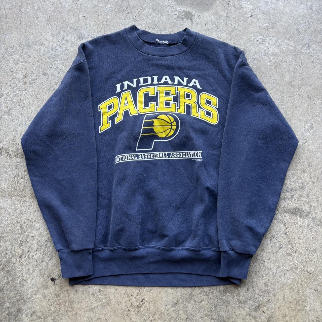 Vintage 1990’s Indiana pacers vintage crewneck -Size... | Depop
