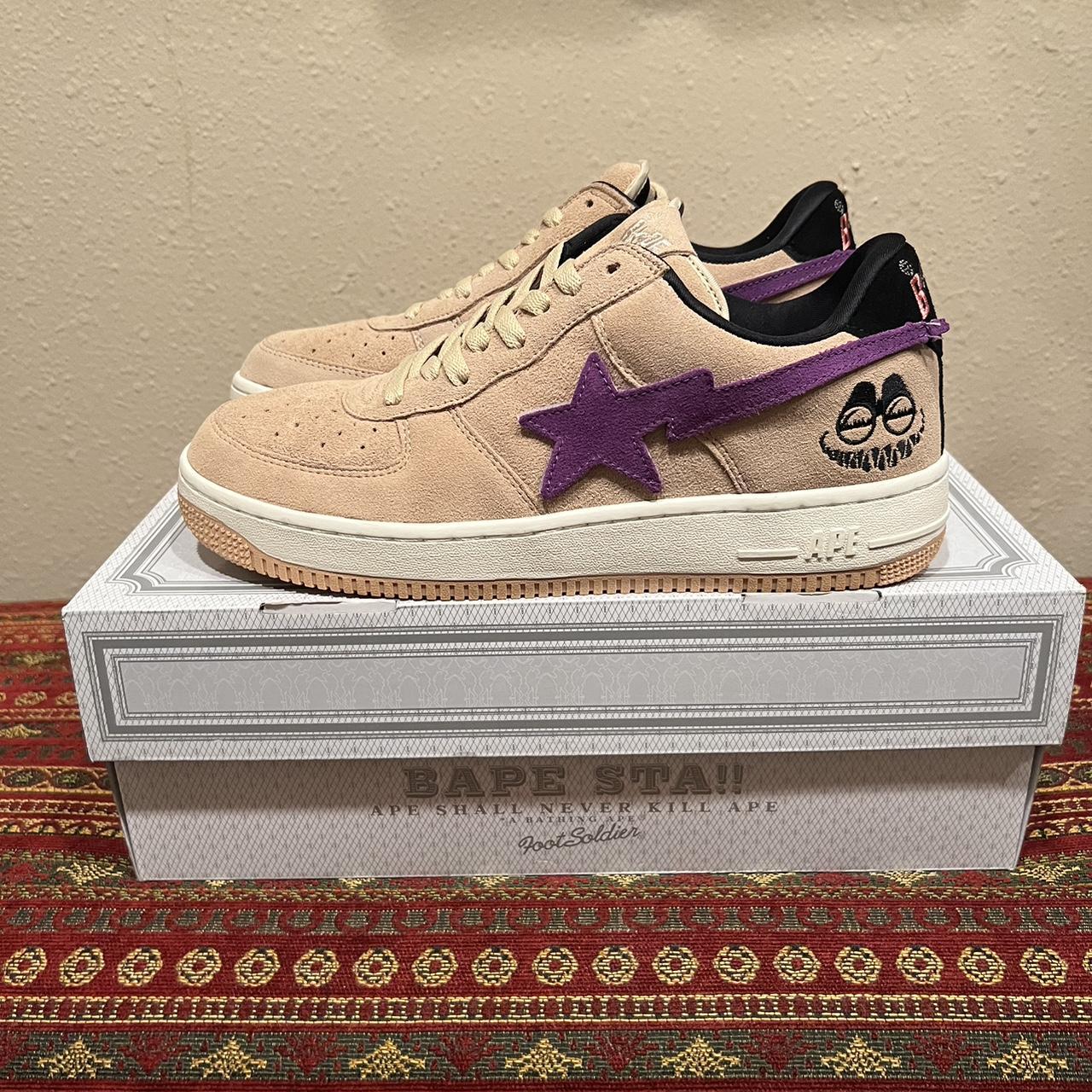 Neighborhood Watch Custom Bapes Size 11. Velcro Patches - Depop