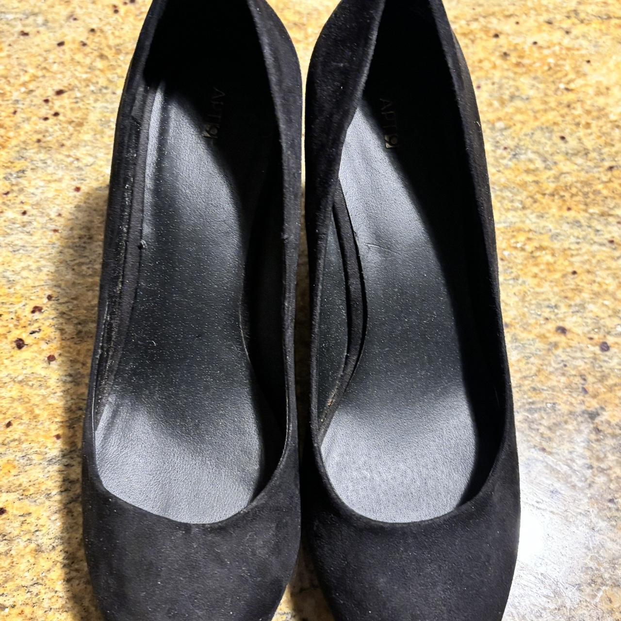 Lightly used, excellent condition! Suede wedge heels - Depop