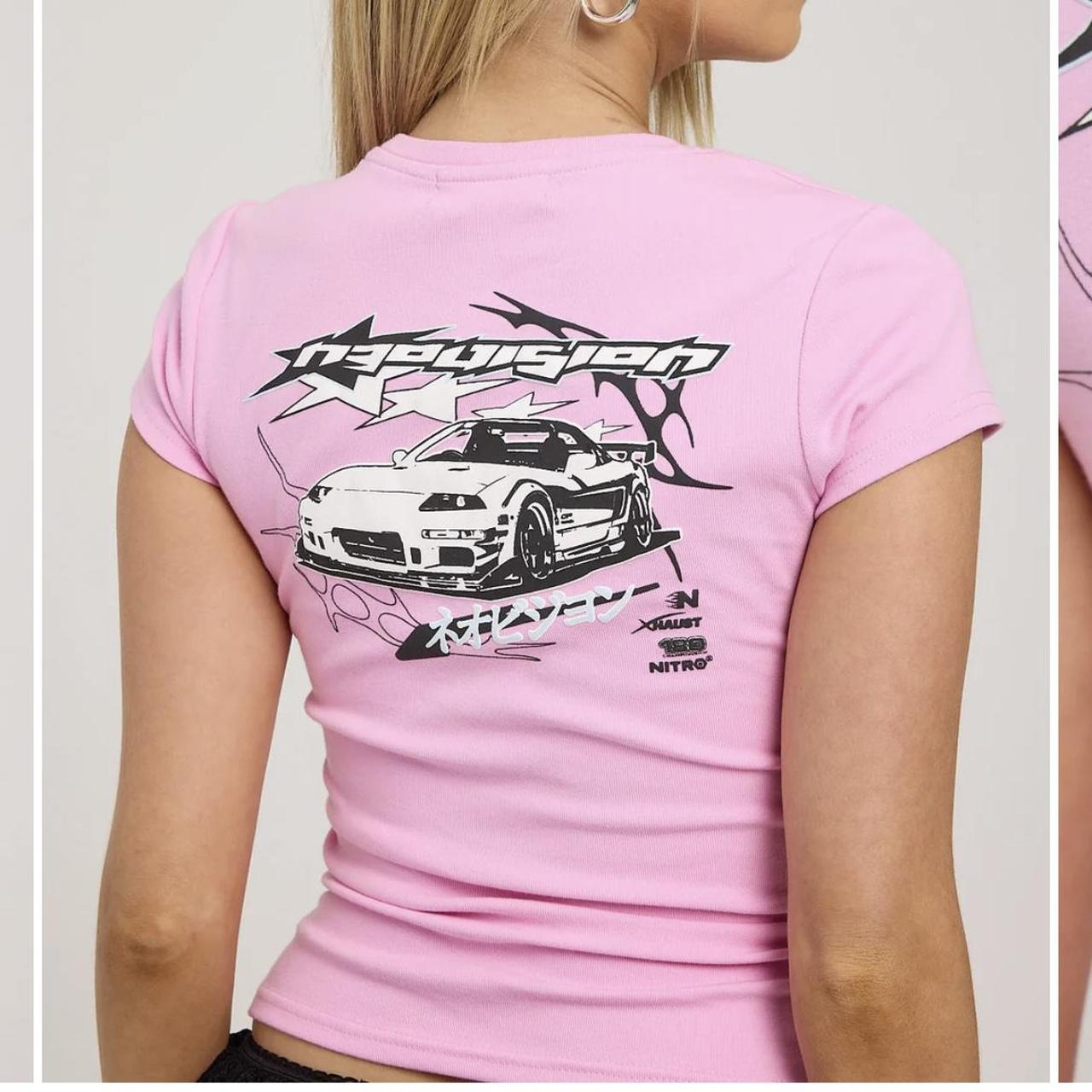 Pink neovision graphic tee #graphictop #neovision... | Depop