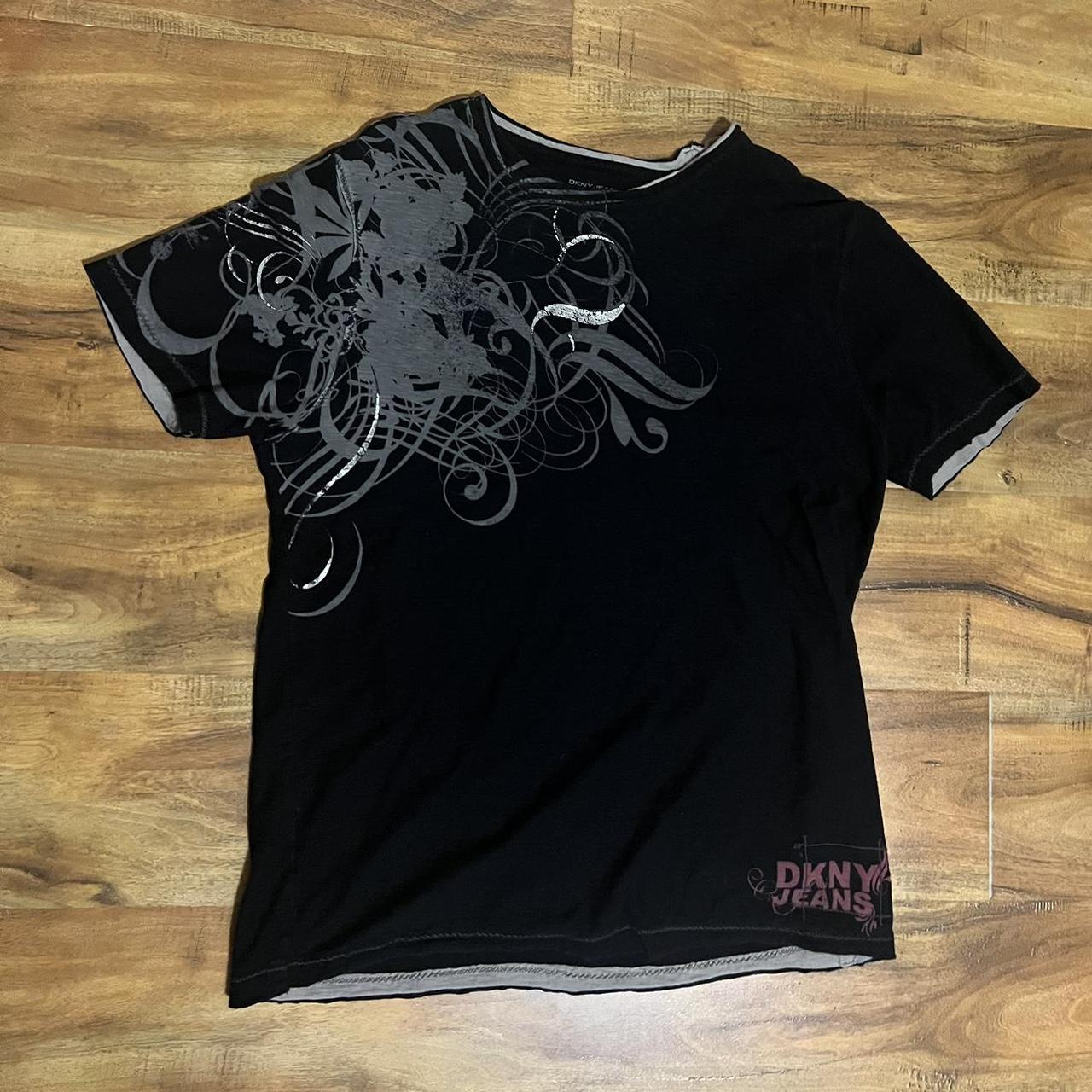 Y2K MMA ELITE AFFLICTION STYLE DKNY TSHIRT... - Depop