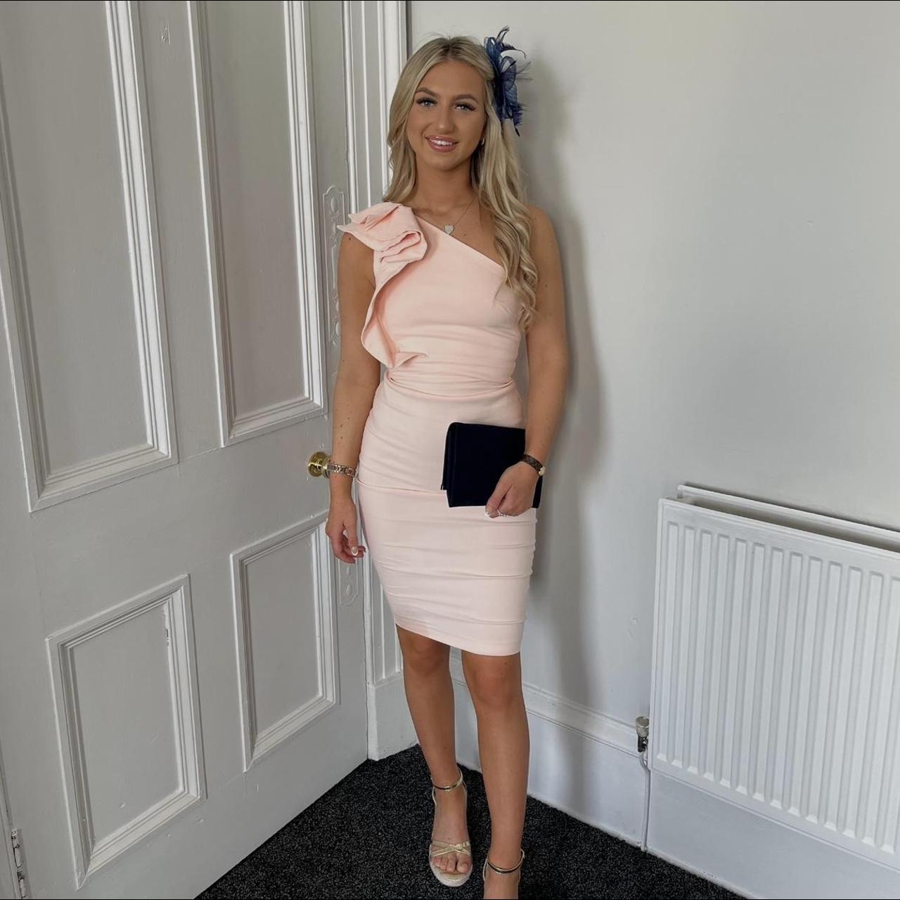 Selling my Vesper 247 baby pink/peach midi dress... - Depop