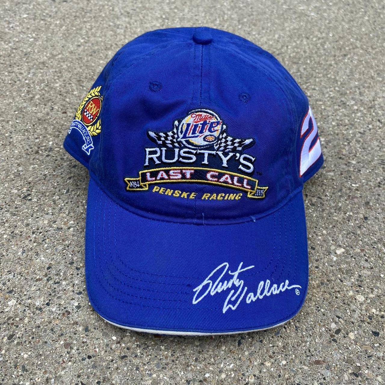 Rusty Wallace 2 Vintage NASCAR Hat Blue w/... - Depop