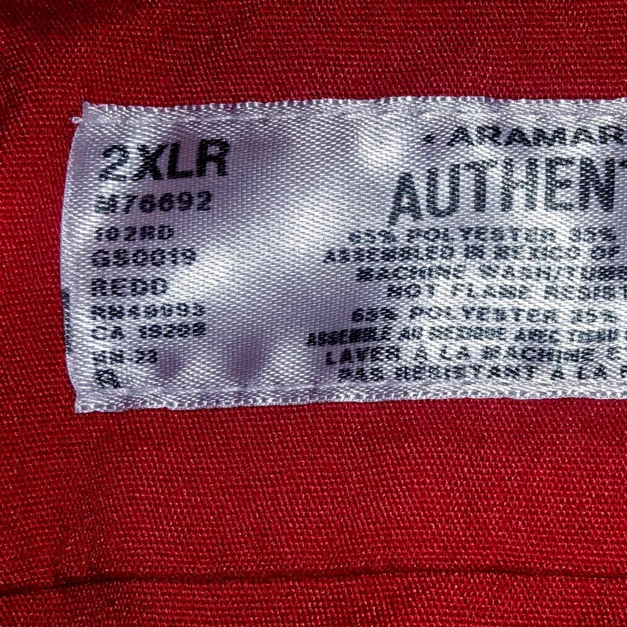 Aramark men's work button up shirt Sz. 2X red.... - Depop