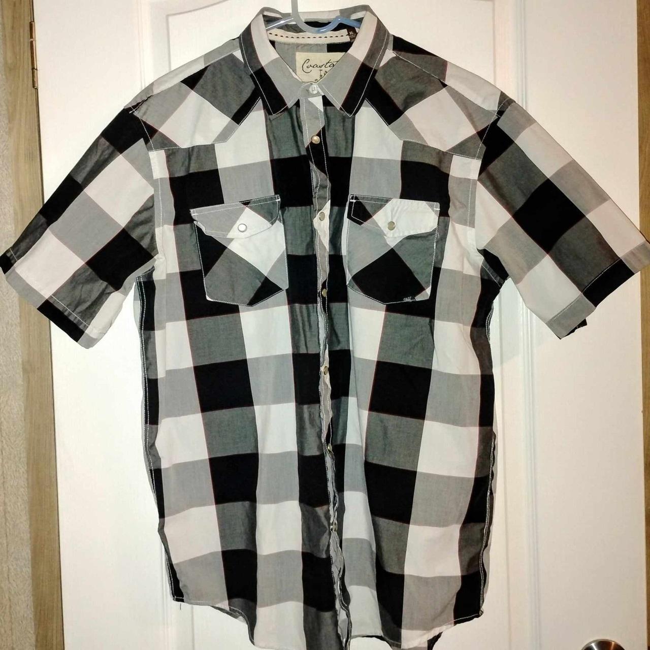 Size XL Costal Men's Short Sleeve Button UP Cowboy... - Depop