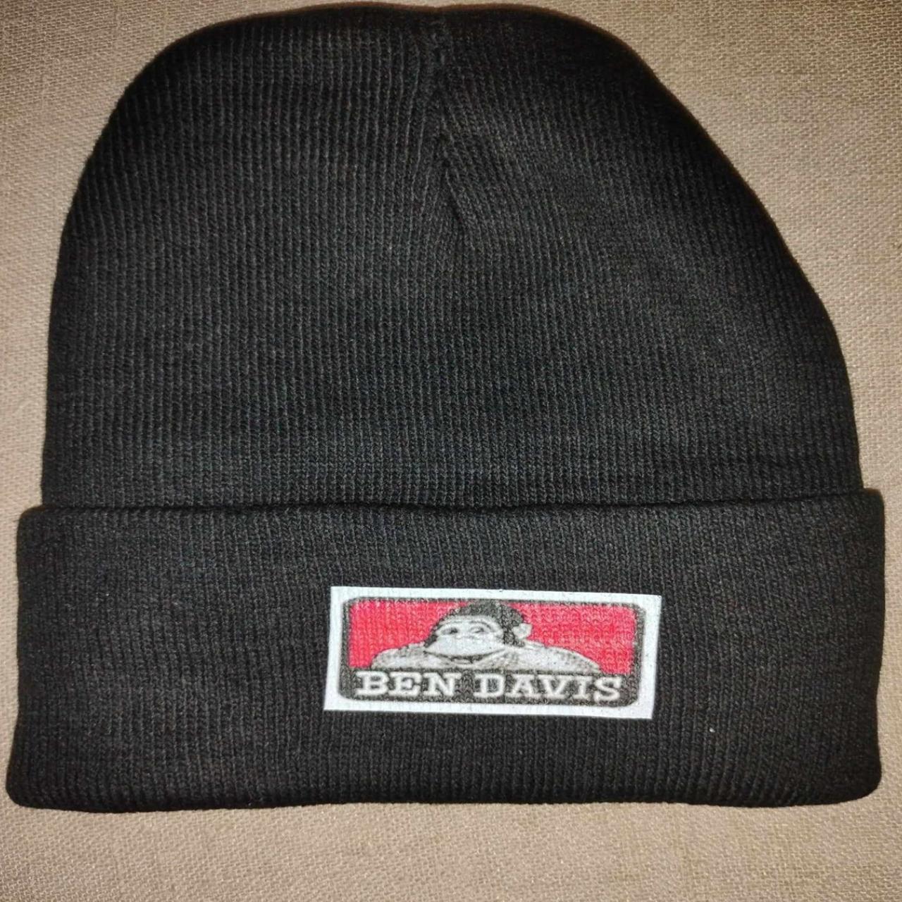 Black Ben Davis Beanie Brand New - Depop