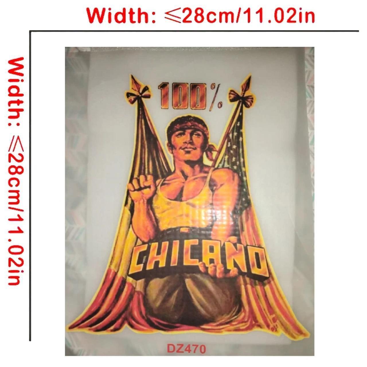 Vintage 100% Chicano Logo - IRON ON TRANSFER - Heat... | Depop