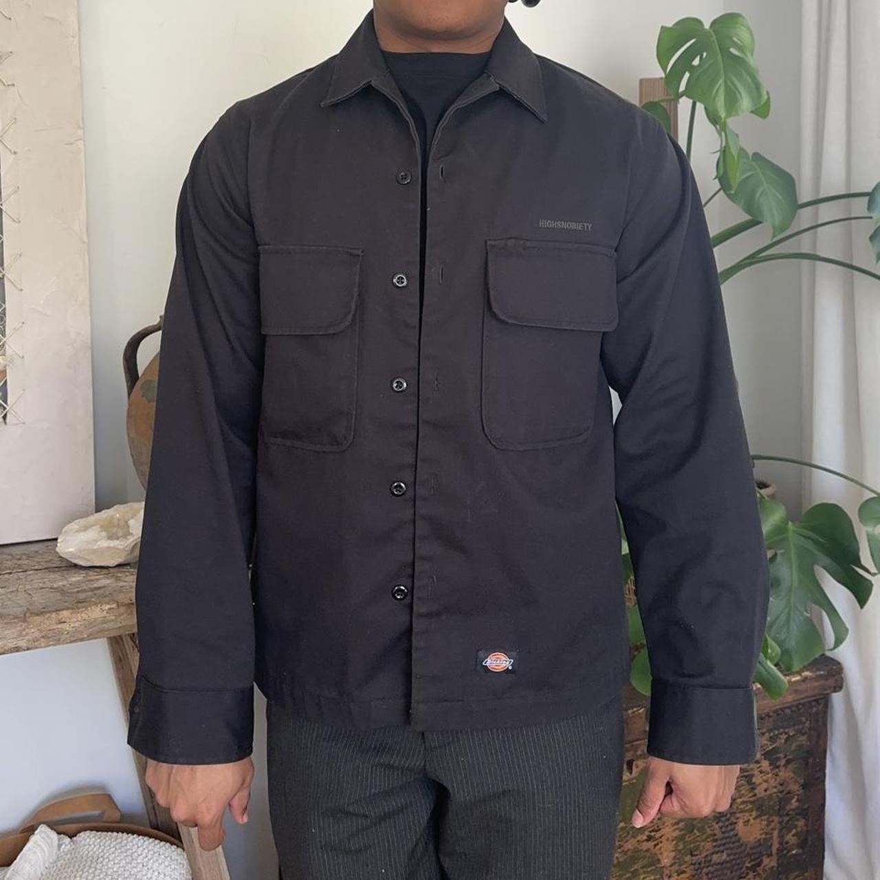 highsnobiety x dickies black work jacket. from the... - Depop