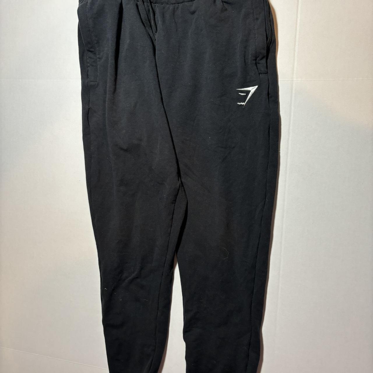 Gymshark black sweatpants #gymwear - Depop