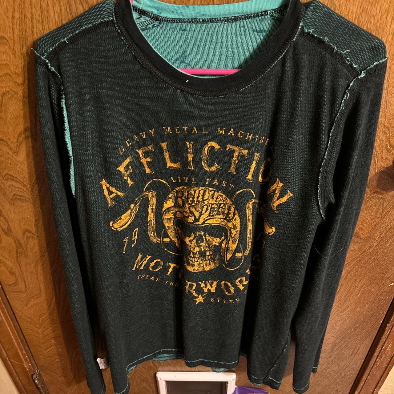 Affliction long sleeve tee - Depop