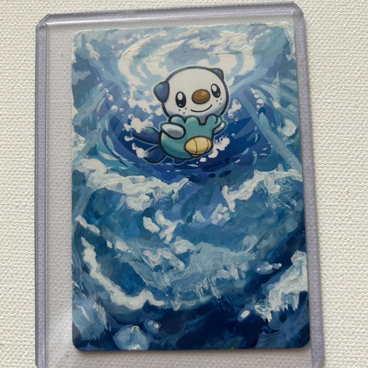 Oshawott, Full Art, Hand Painted Pokémon Card ... - Depop