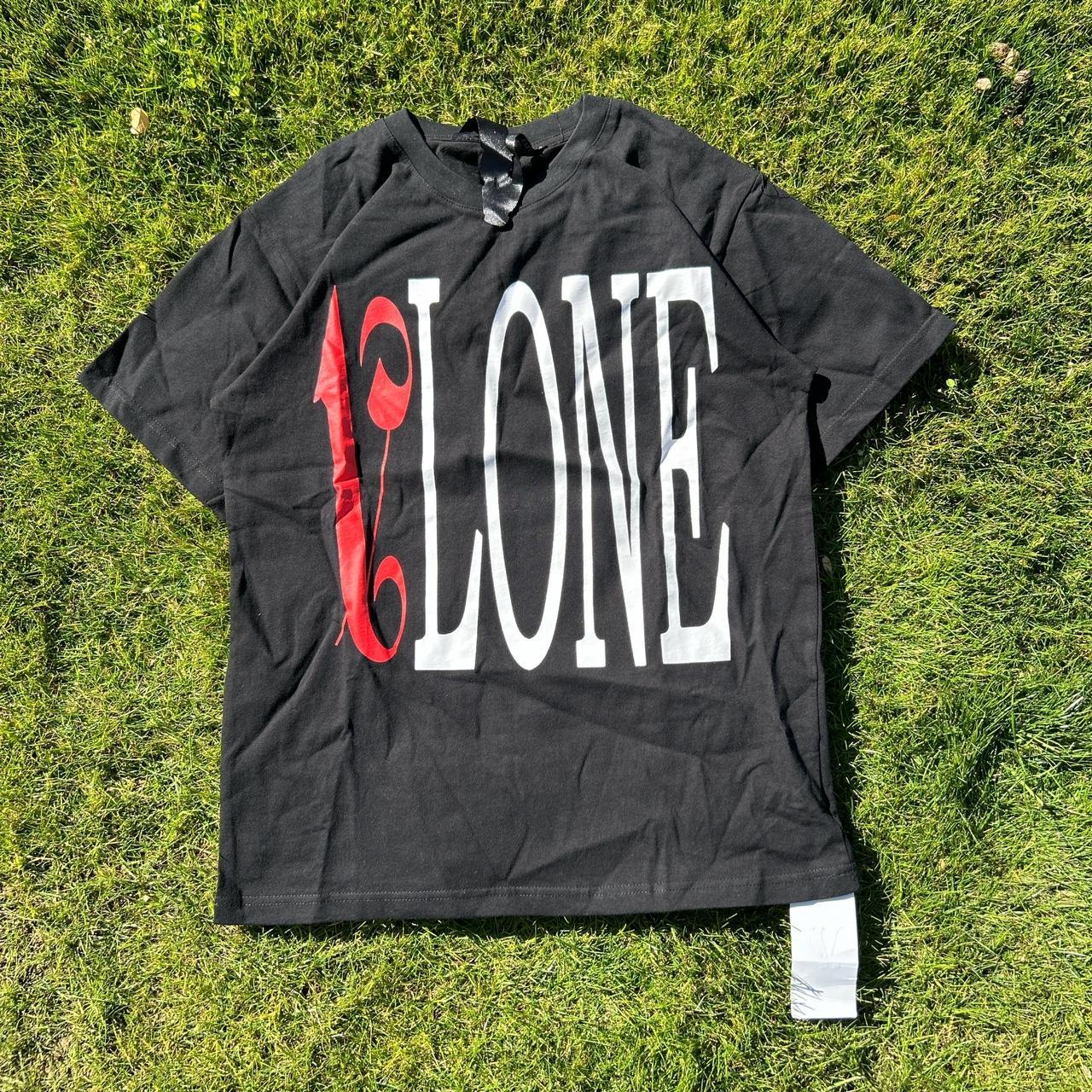 Black and red Vlone tee #skater #designer #vlone... | Depop