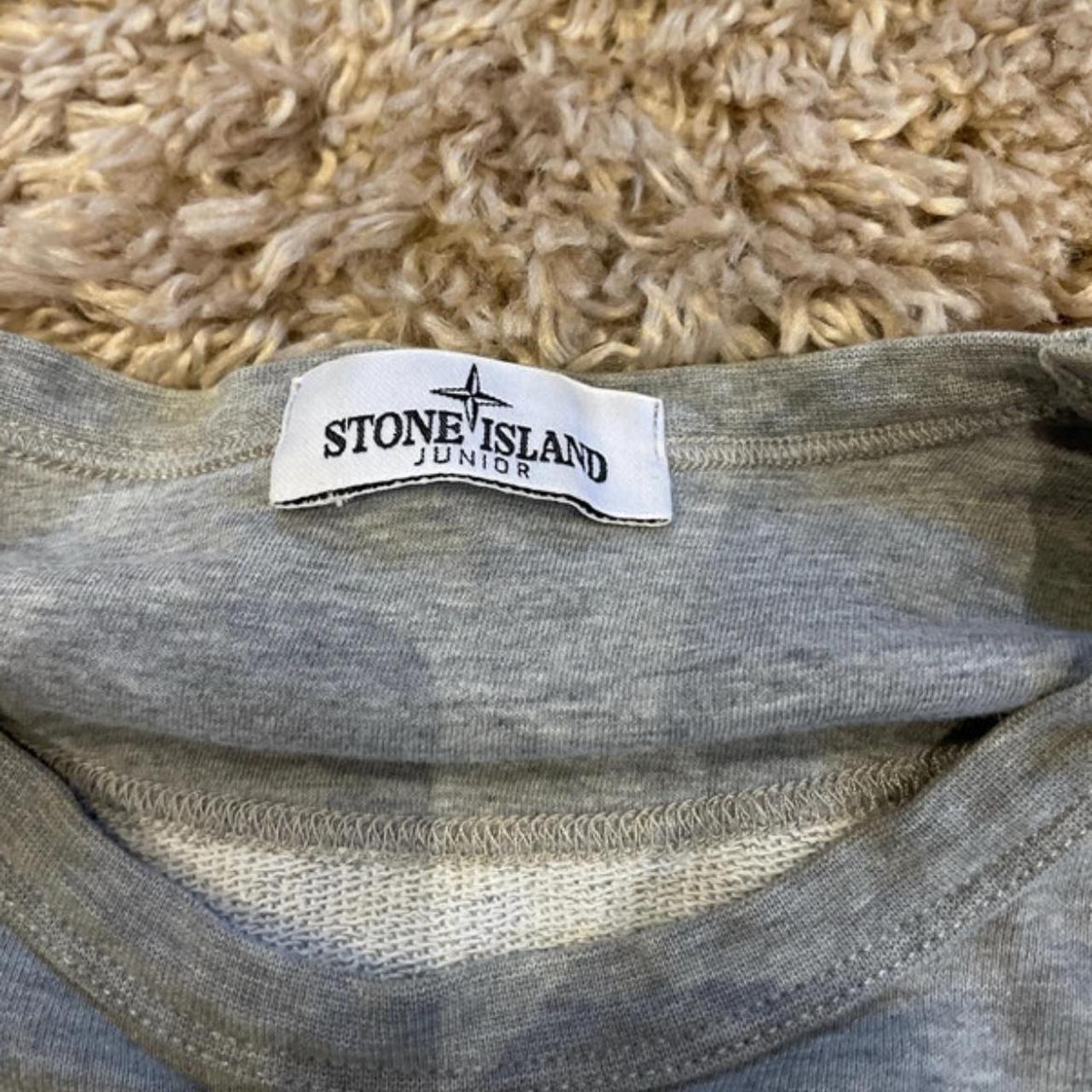 grey stone island jumper not worn much good condition - Depop