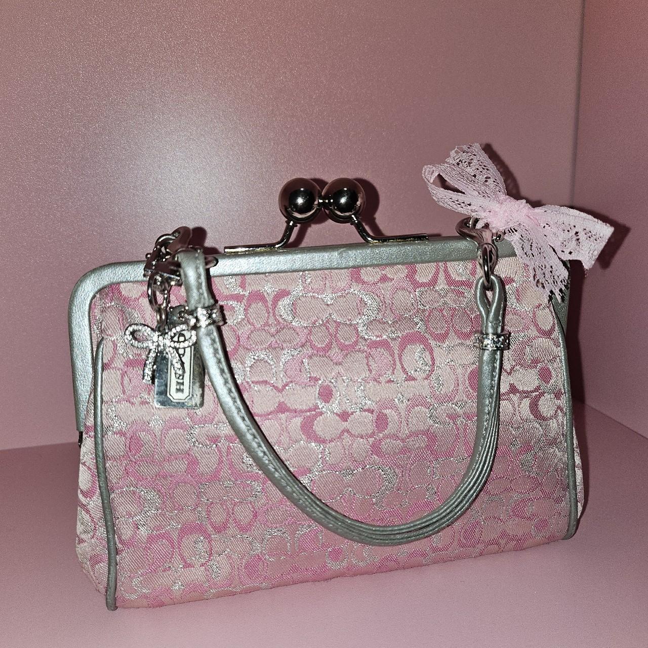 Vintage Coach Optic Sparkle Mini Hand Bag... - Depop