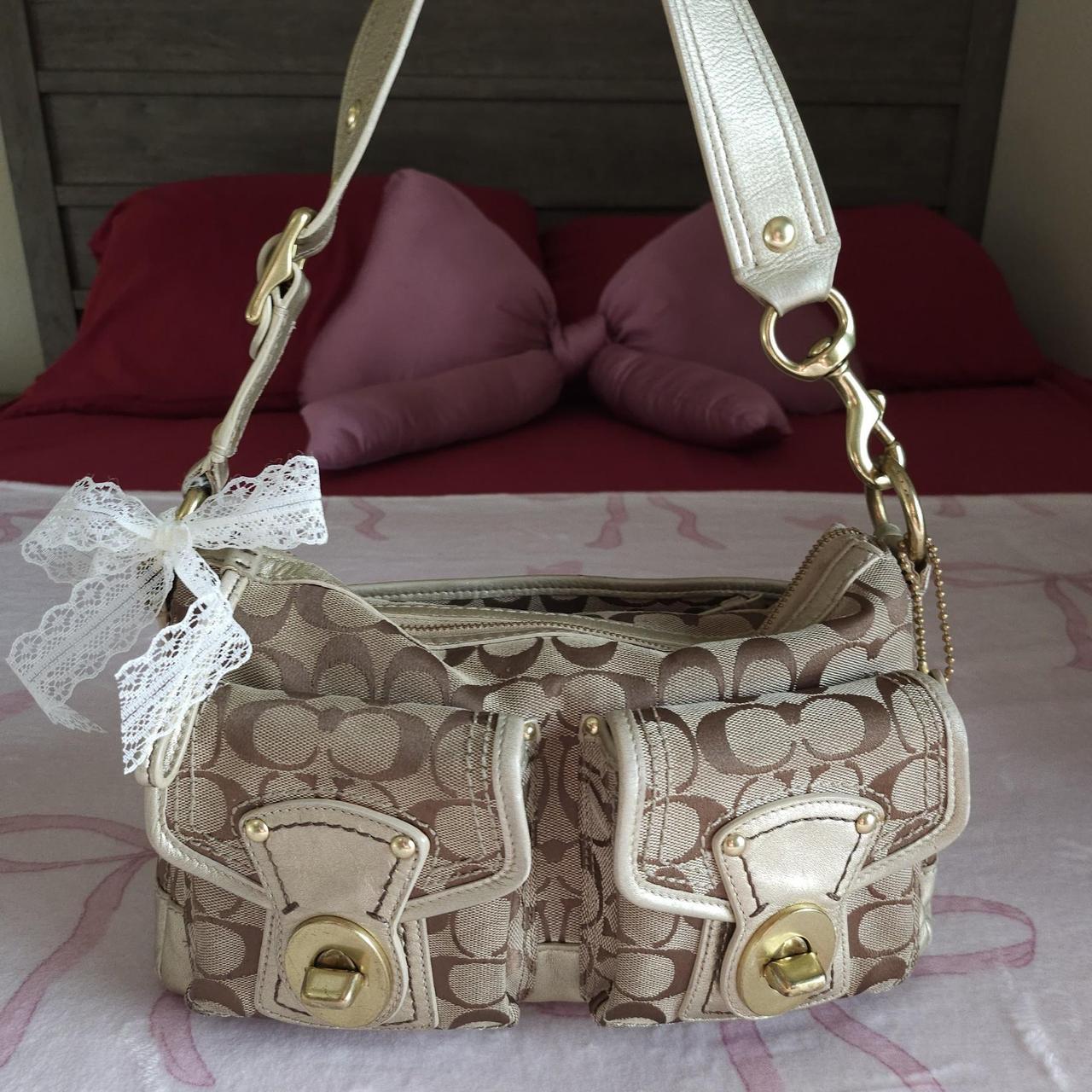 Vintage Y2K Coach Legacy Turnlock Gold Hardware... | Depop