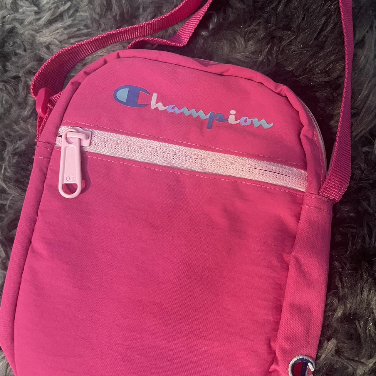 Pink Champion cross body bag - Depop