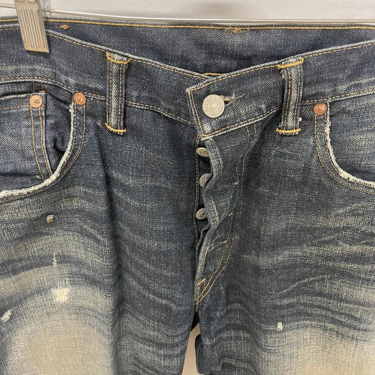 Mens RRL by Ralph Lauren Slim fit washed out dark... - Depop