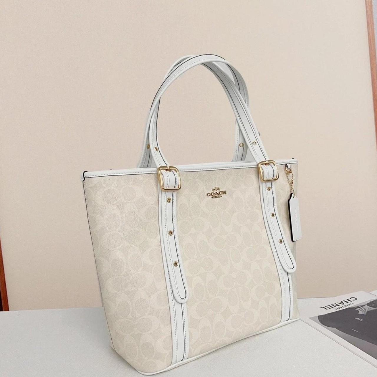 Cream Coach Never Full Bag HAPPY TO NEGOTIATE - Such... - Depop