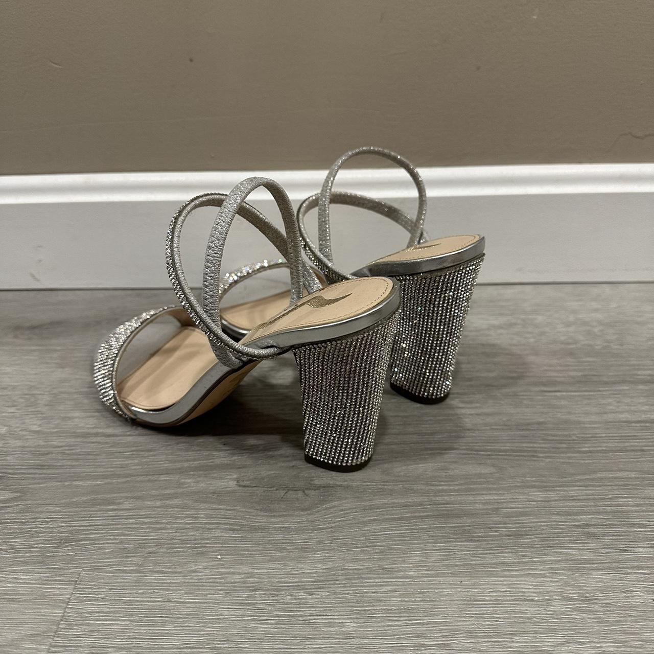 Silver, sparkle heels. Worn a few times on special... - Depop