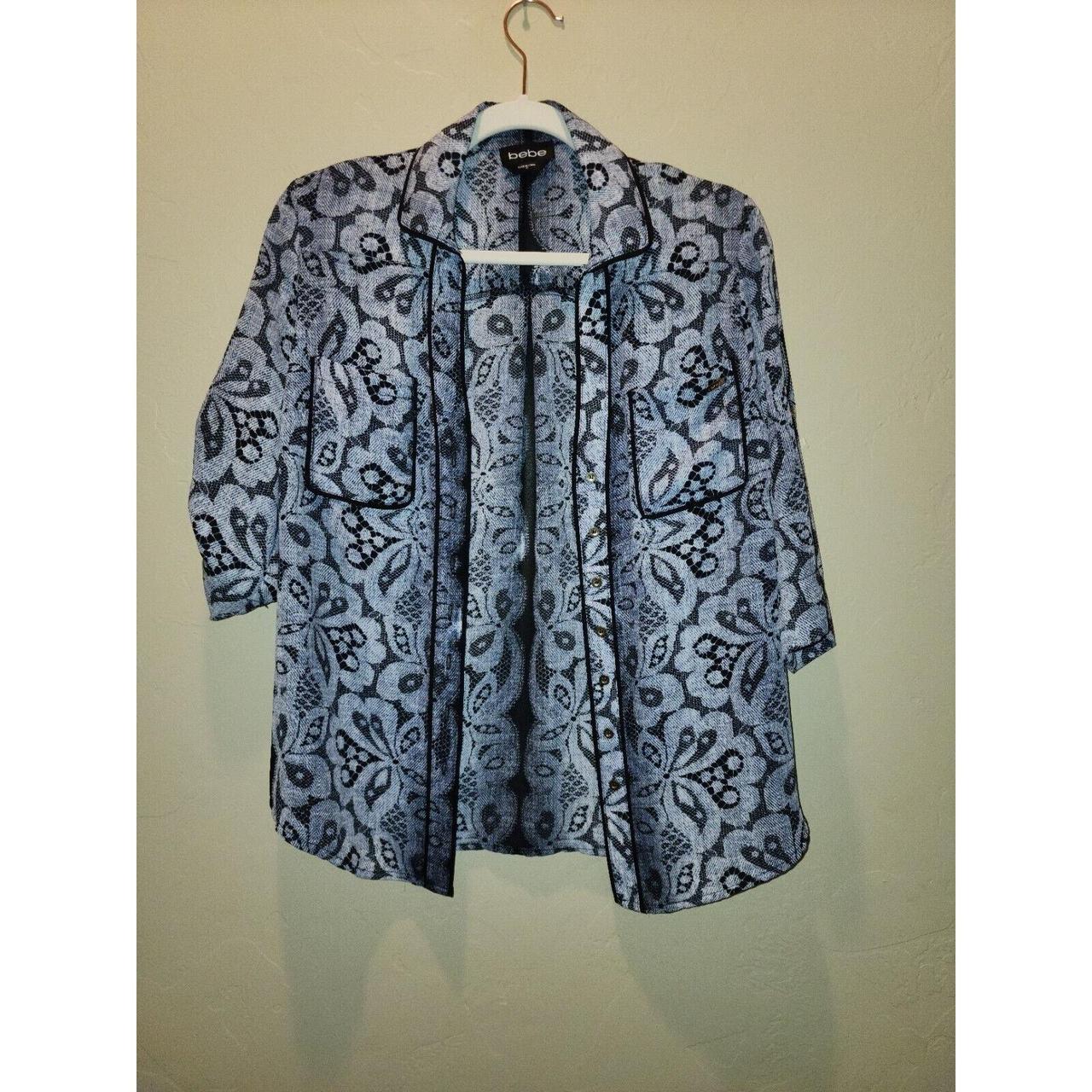 This vintage Bebe blouse top is a versatile piece... - Depop
