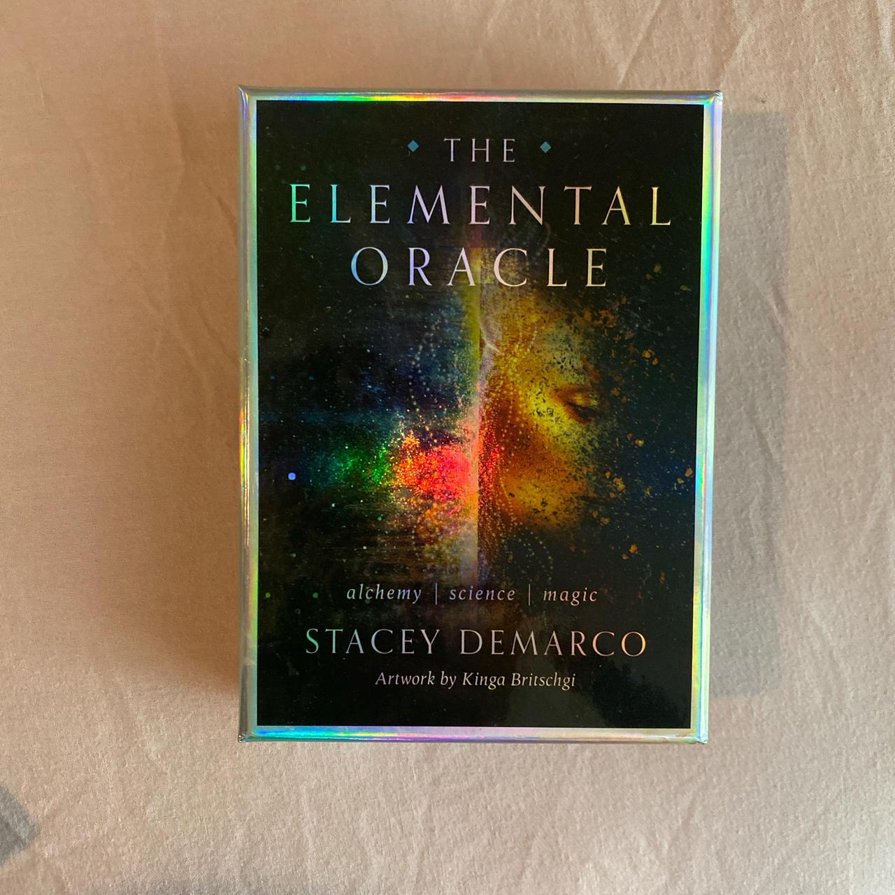 Oracle deck elemental oracle iridescent Like new... - Depop