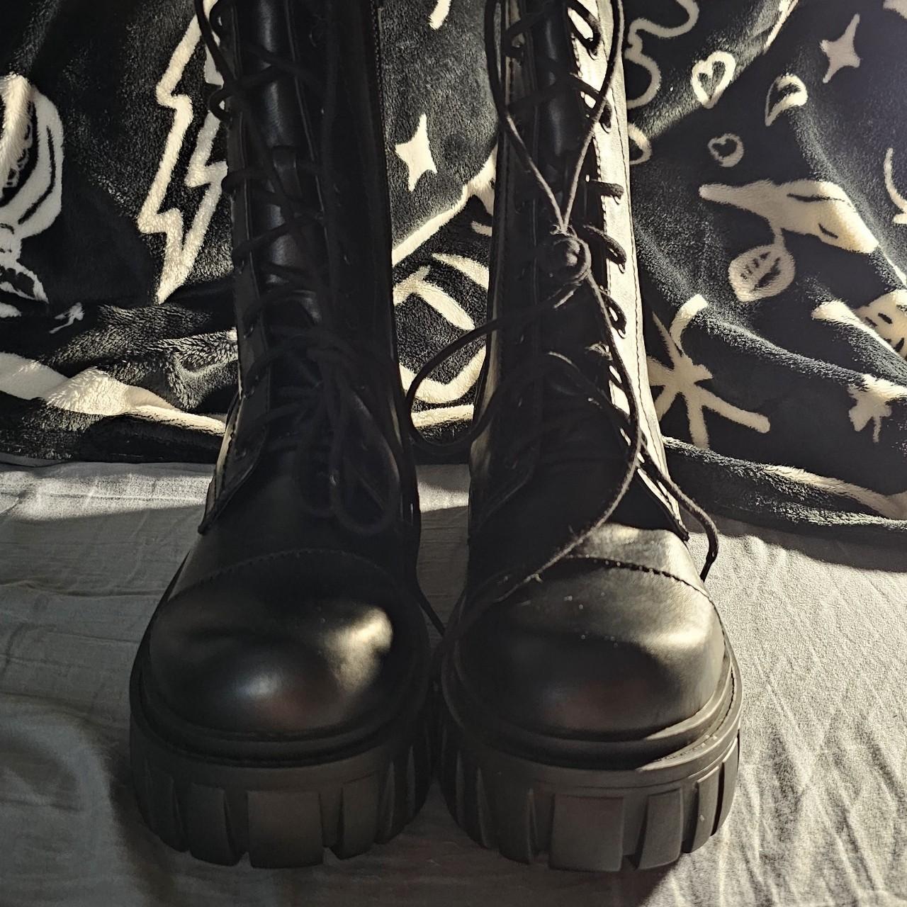 Demonia Combat Boots, Perfect Condition MSRP: $118 - Depop