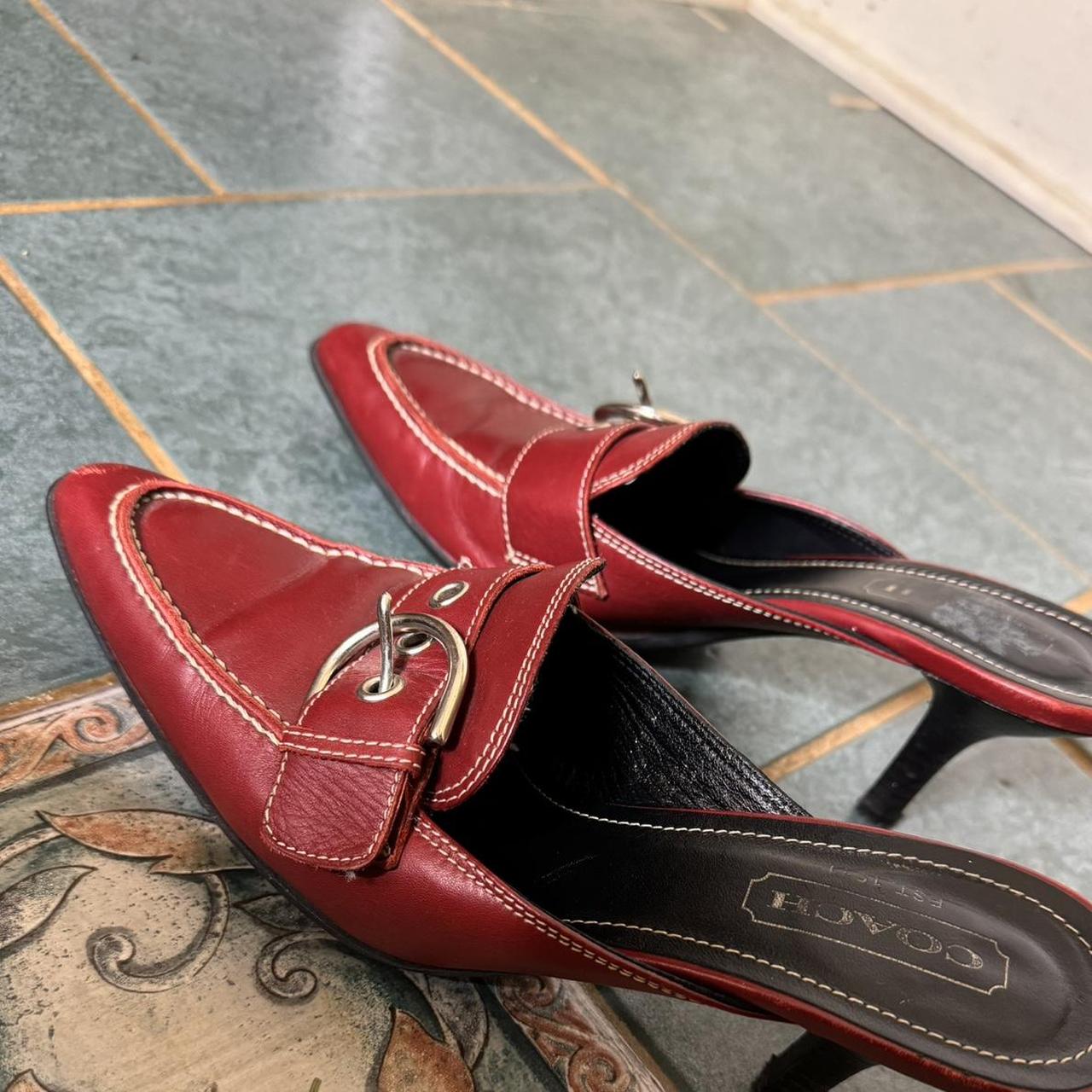 Vintage pointed toe Coach heels - Depop