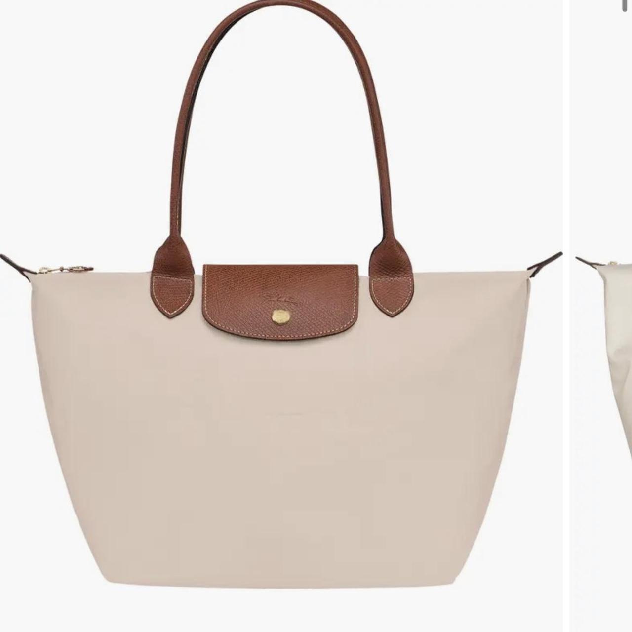 Longchamp bag medium in color beige. never used... - Depop