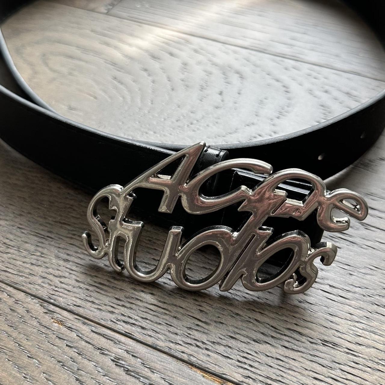 Black Acne Studio belt 105cm length | feel free to... | Depop