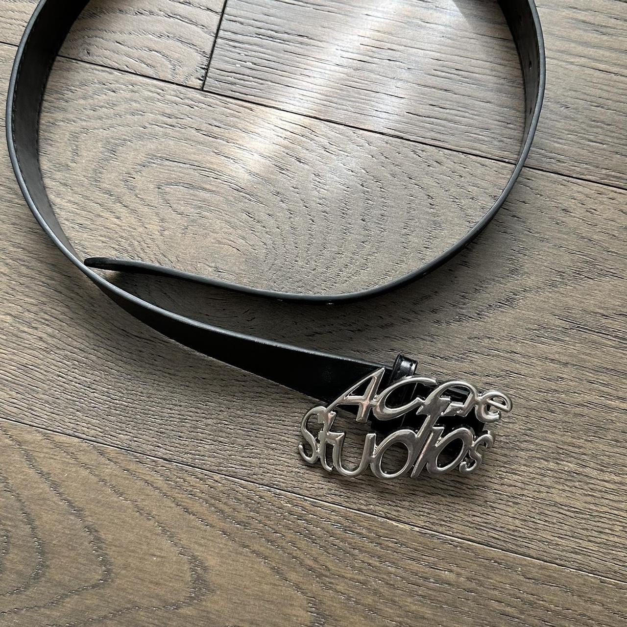 Black Acne Studio belt 105cm length | feel free to... | Depop