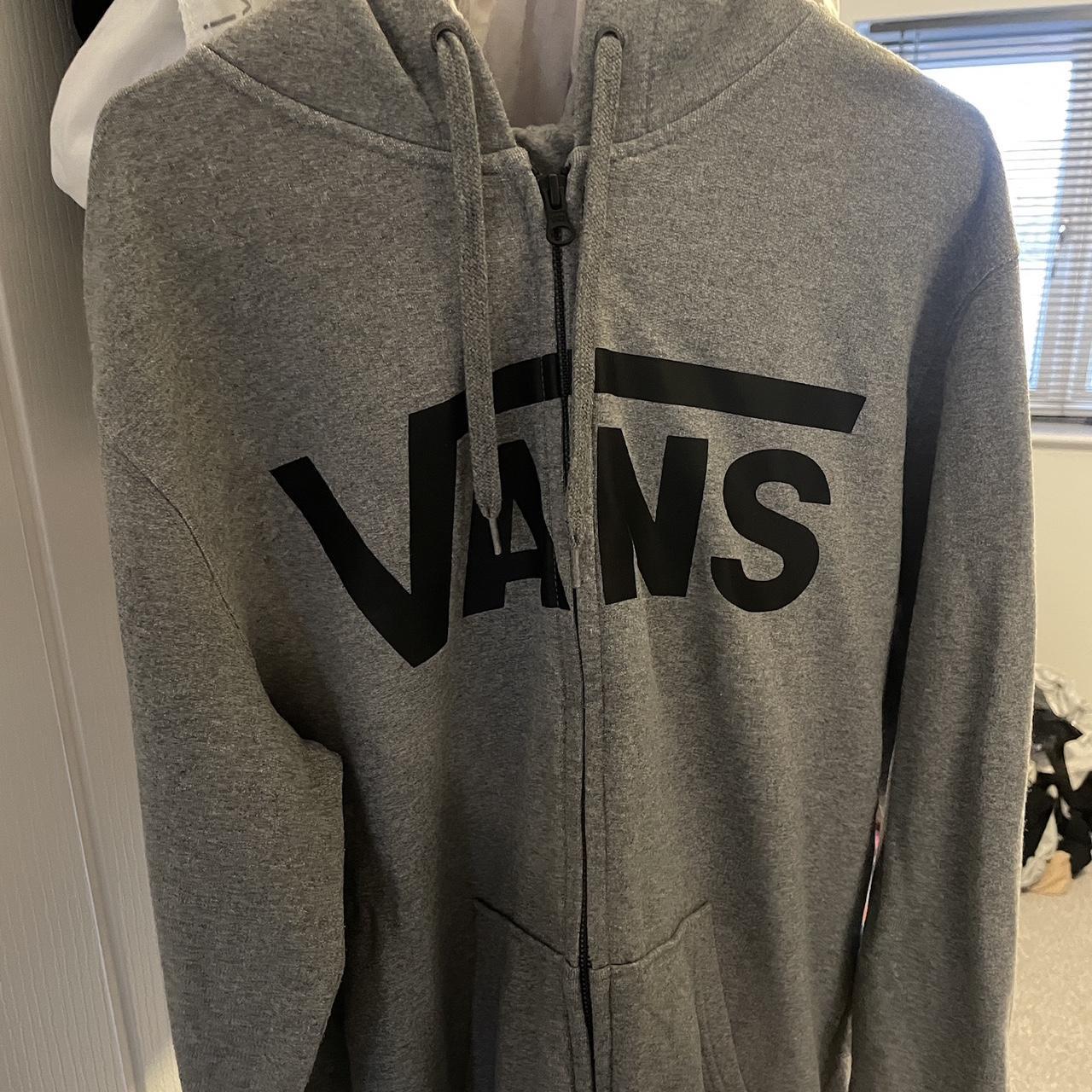 Vans jacket Size medium Gray Never been worn Open... - Depop