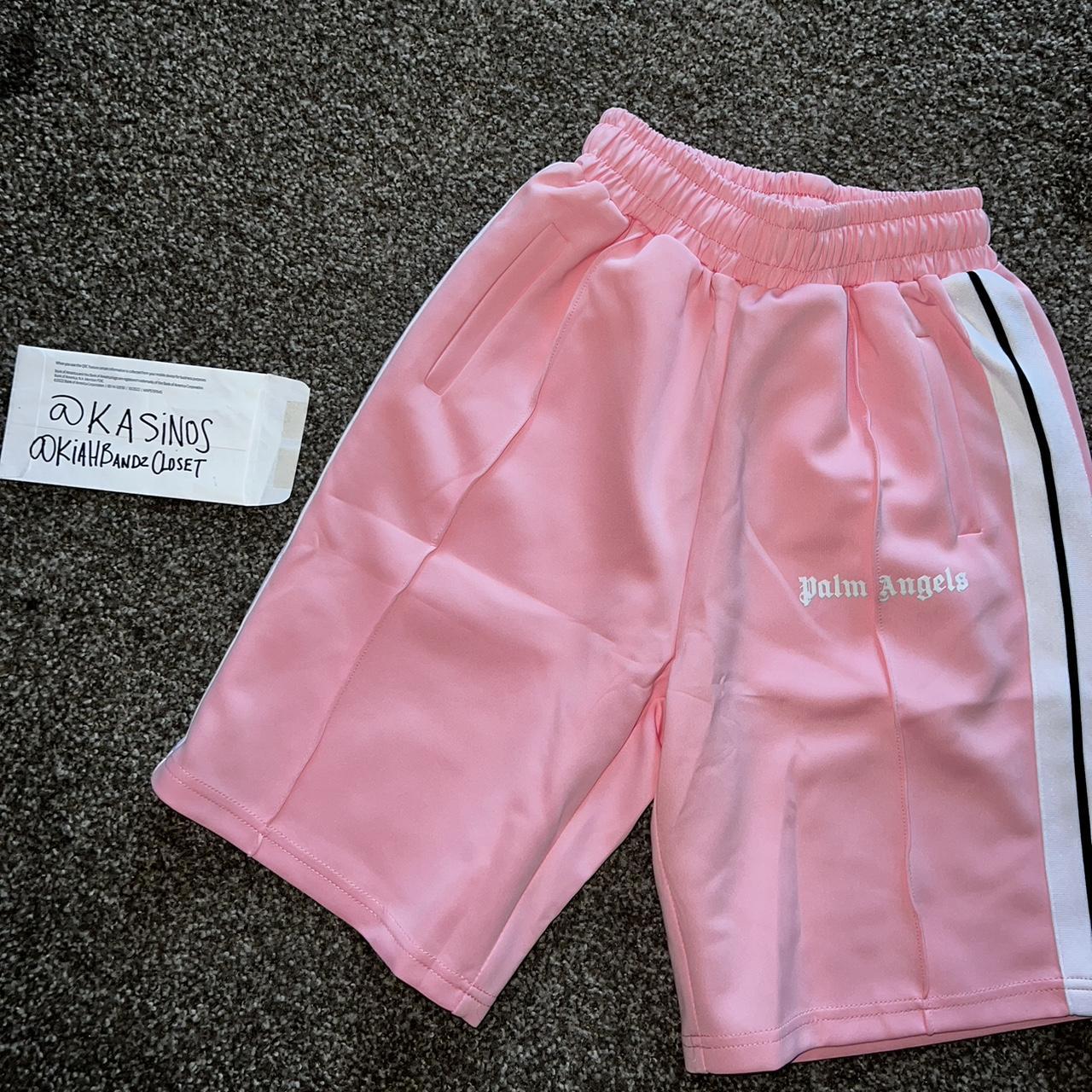 Pink palm angel shorts - Depop