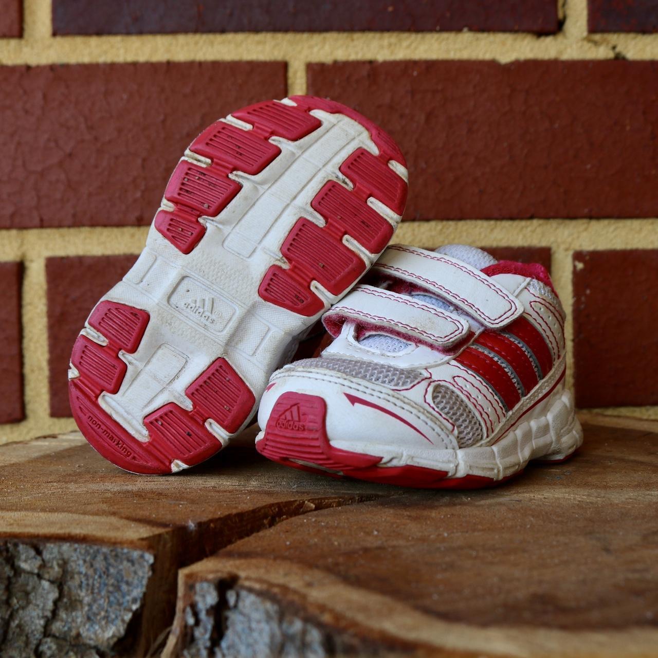 Adidas adifast trainers pink and white Size 4US - Depop