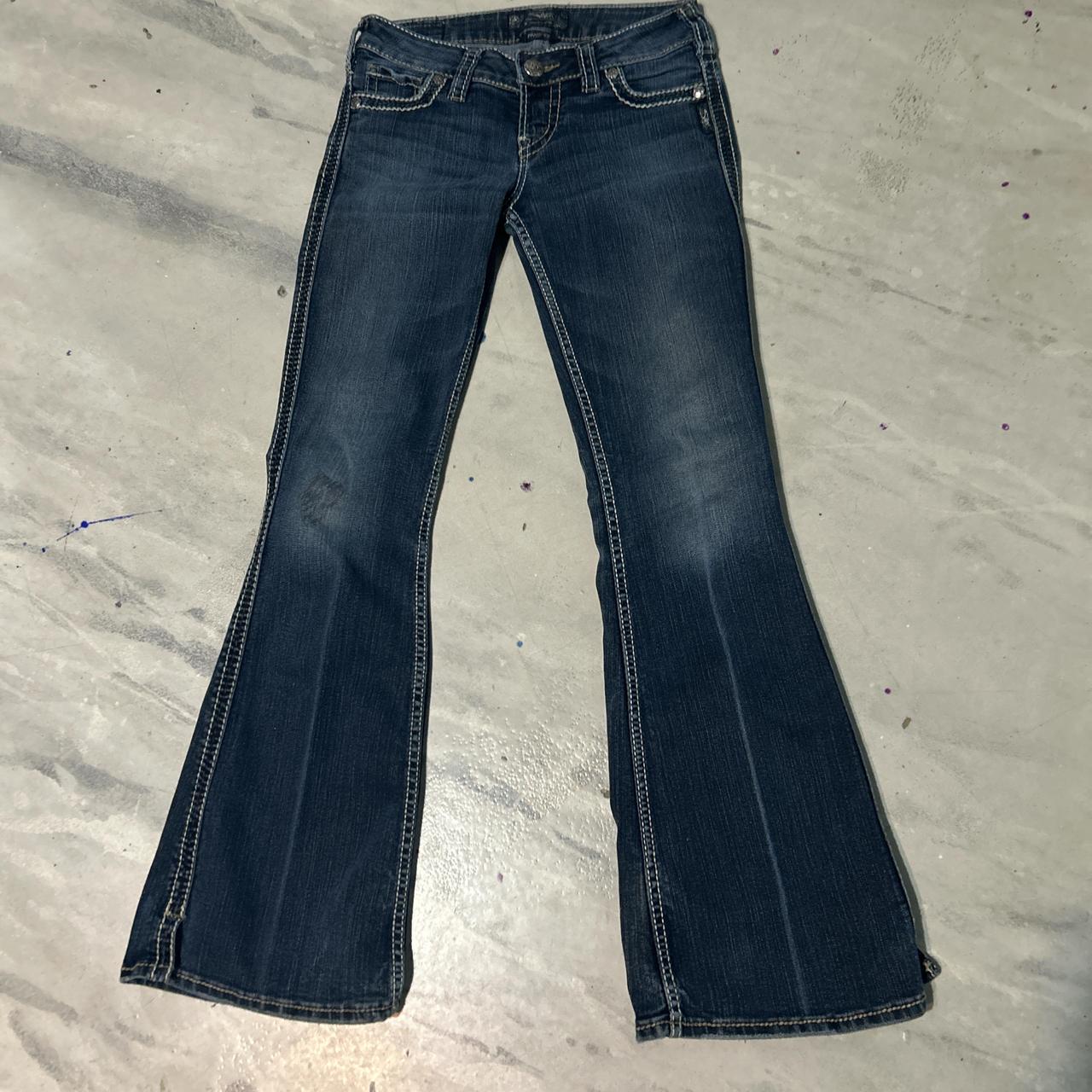 Silver small flair size W26 L31 - Depop