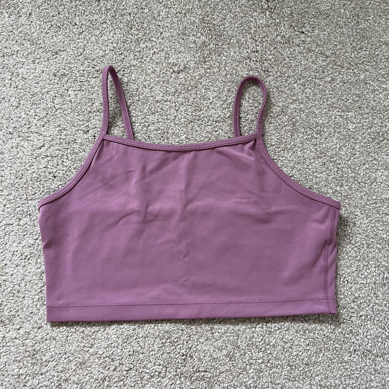 Monki sports bra and leggings set Purple pink Both... - Depop